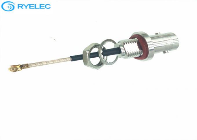 RF cable assembly waterproof IP67 BNC female rear bulkhead to IPX UFL ...