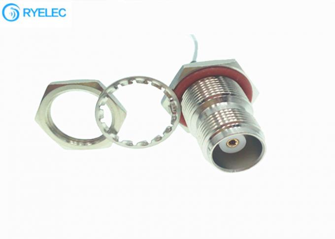 IP67 Nickel Coaxial RF Cable Assemblies Silicone Rubber O - Ring ...