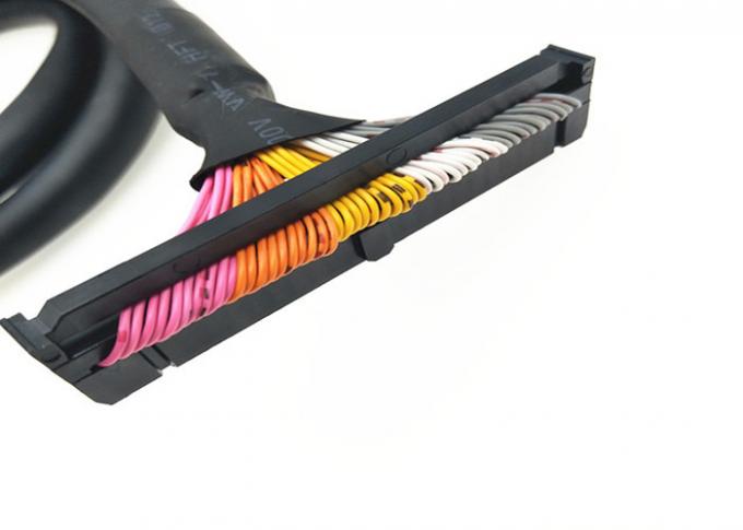 Ul2463 Round Shielded Flat Ribbon Cable For Siemens Part , 50 Pin Idc ...