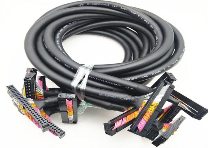 Ul2463 Round Shielded Flat Ribbon Cable For Siemens Part , 50 Pin Idc ...