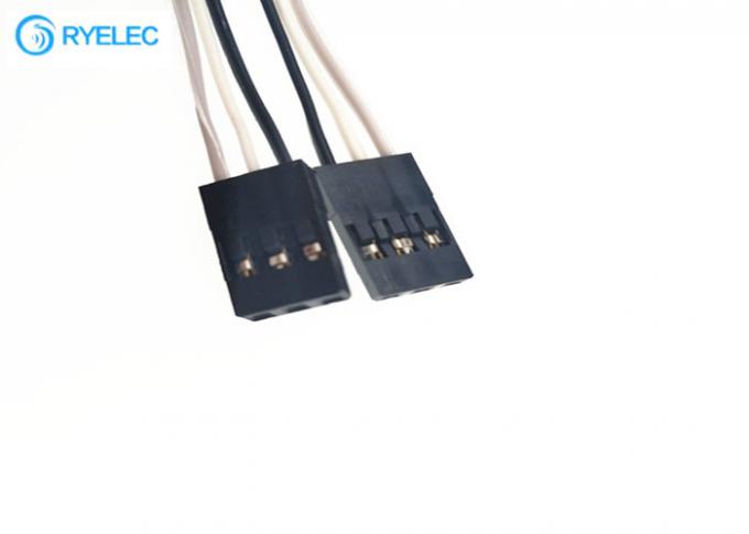 3 Pin Dupont 2.54mm 28 Awg Electrical Wiring Harness Female To Female ...