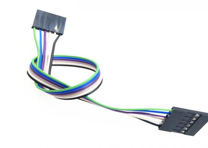 Dupont 6 Pin 2.54mm Breadboard Custom Wire Harness Female To Female ...