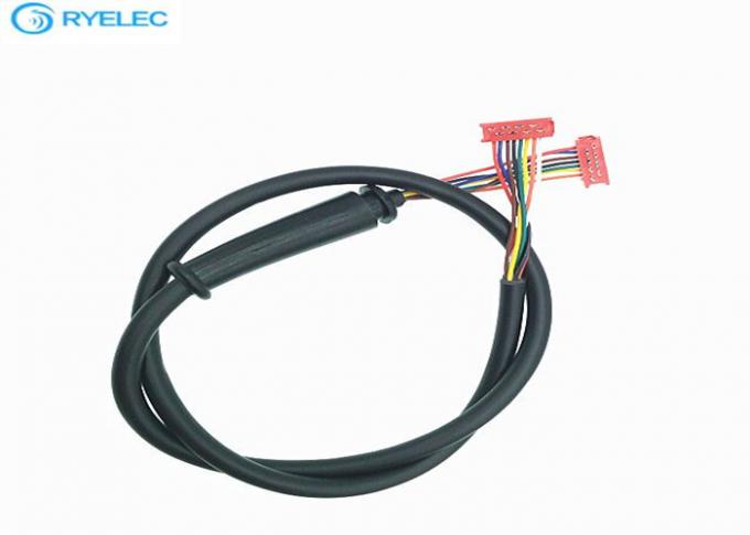 2178712-8 Micro Match 8 Pin Red Idc Cable Assembly , 2464 28AWG Electri ...
