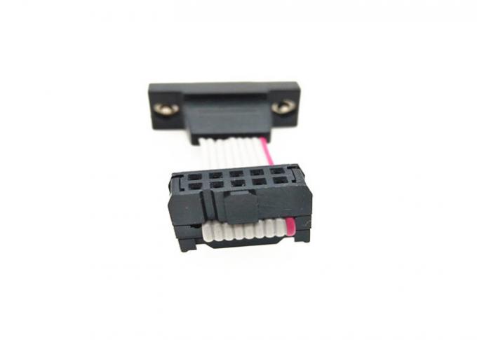 RS232 Serial Flat Ribbon Cable Assembly D - Sub DB9 9 Pin Male To IDC ...