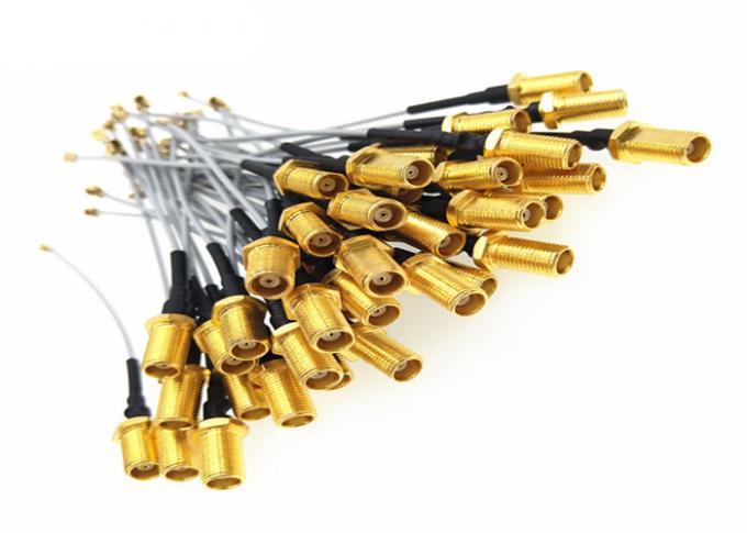 MCX Female Bulkhead To IPEX UFL Connector Pigtail Jumper 1.13mm ...