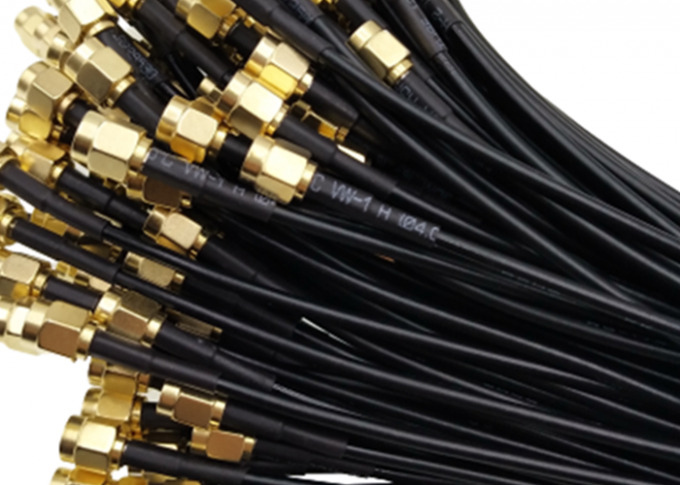 Straight SMA Male To SMA Male RG174A/U Flat Panel Indoor Digital TV ...