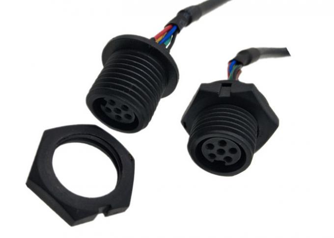 Custom Panel Mount M16 Waterproof Female Connector With 2.0 MM JST PAP ...