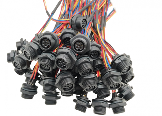 6P Panel Mount Waterproof M16 Female to JST PAP-05V-5 1007 24AWG ...