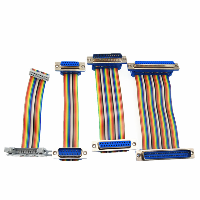 40Pin FC Connector JTAG Flat Ribbon Cable Assembly nickel plated Connector