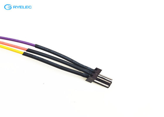 Male To Female Shielded Cable Assembly , Electronic Black Soldering ...