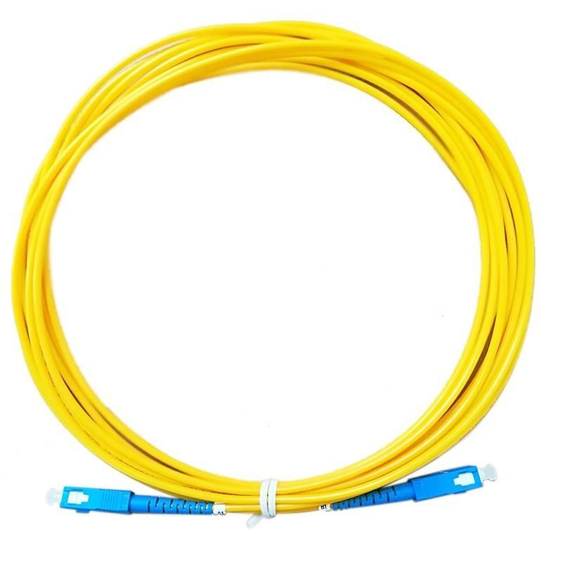 High quality tight buffer simplex indoor single mode fiber optic cable 10m