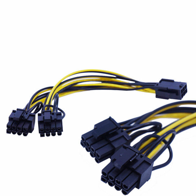 20CM Graphics GPU Extension PCIE Electrical Wiring Harness 600V AC