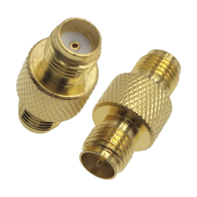 ROHS Straight Golden RP SMA Female RF Antenna Connector