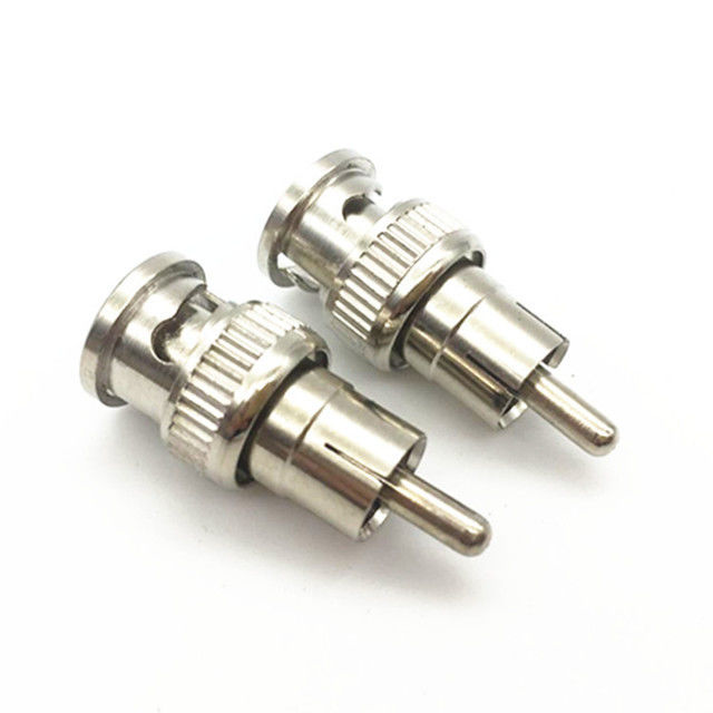 ROHS Audio Camera Nickel Plated Mini Bnc Male To Rca Male Adapter