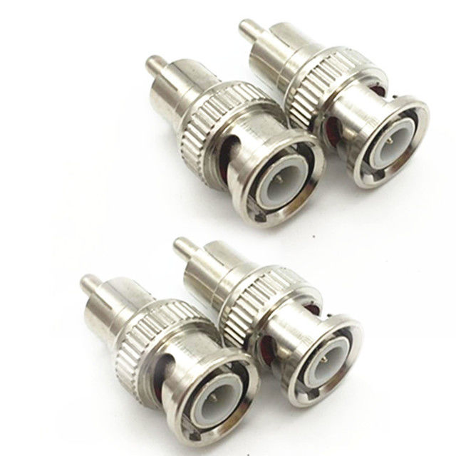 ROHS Audio Camera Nickel Plated Mini Bnc Male To Rca Male Adapter