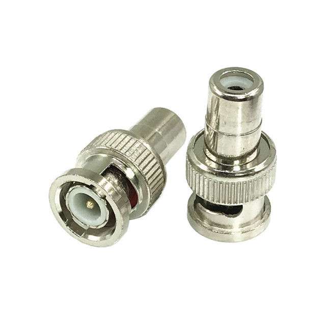 CCTV 50 Ohm RF Coaxial BNC To RCA Connector Adapter lotus head