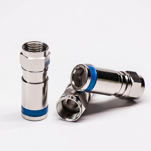 Waterproof Male F Compression Connector Rg6 Adapter For Microwave Systems