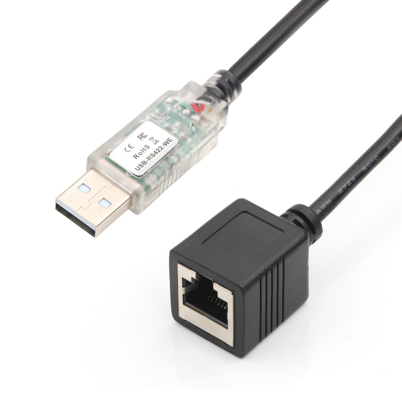 USB RS422 to RJ45 8P8C Female Nickel Plated WB-1800-BT Industrial ...