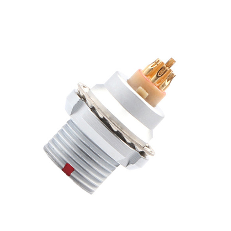 Round Waterproof 8 Pin Circular Connector Push Pull Type