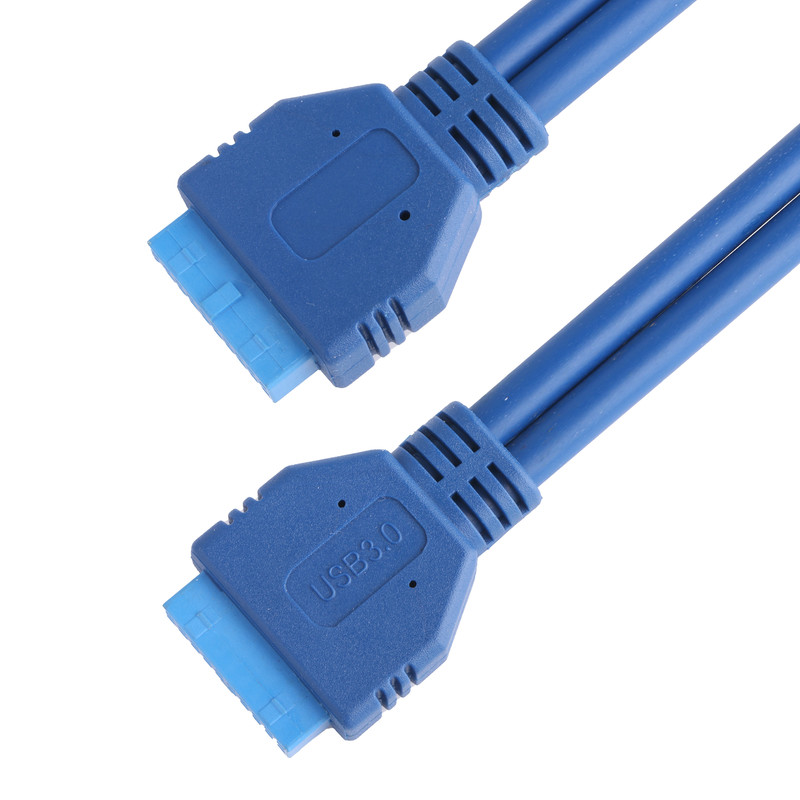 Usb3.0 20p Idc Connector Ldpe Transparent 45p Blue PVC OEM / ODM
