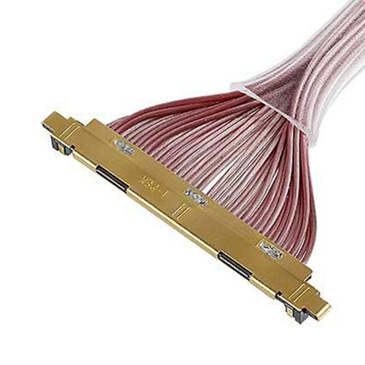 Right Angle Vertical Mating Type Micro-Coaxial Connector CABLINE-UX II ...