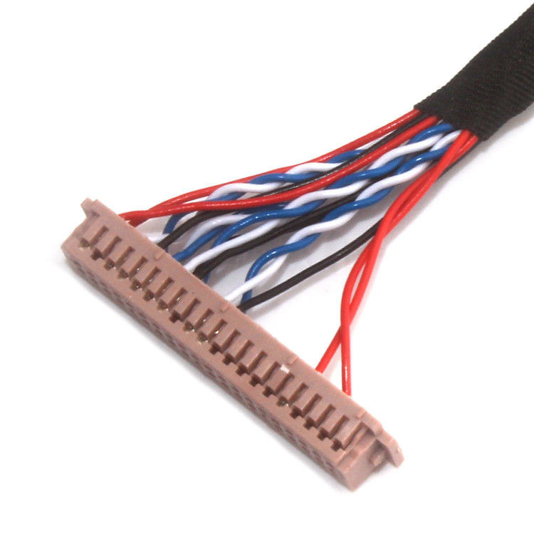 Pitch 1.25mm Lvds Cable Assembly DF13-40DS-1.25C To Df 19g-20s