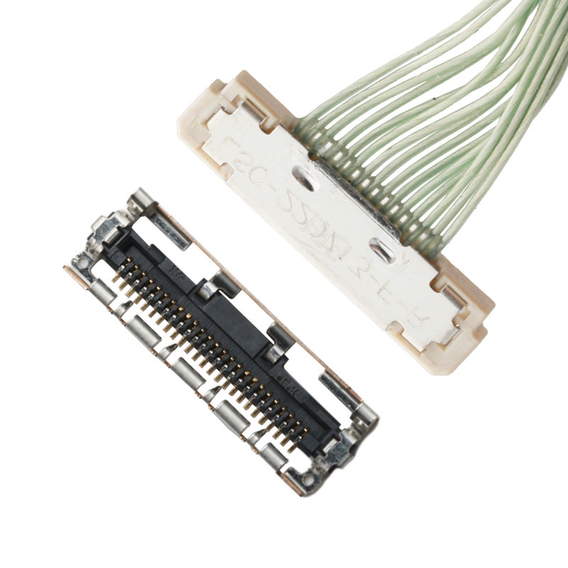 Length 150mm Micro Coax Cable Assembly DF36-15P 0.4SD LCD