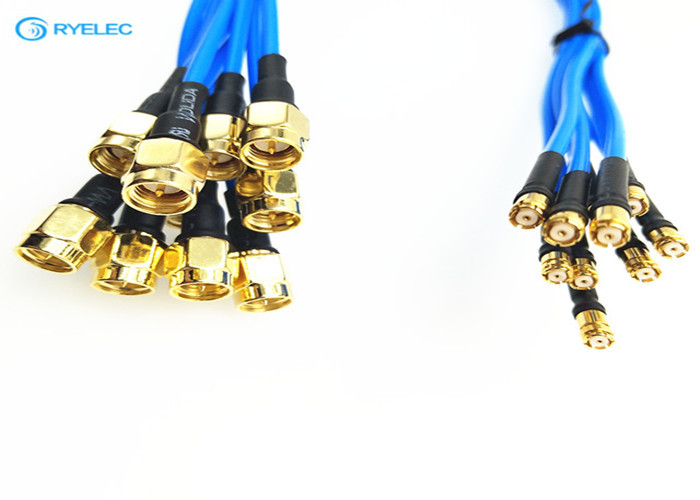 SMP To SMA Connector Semi Rigid Cable For Flexible RF Testing 50ohm AC60V