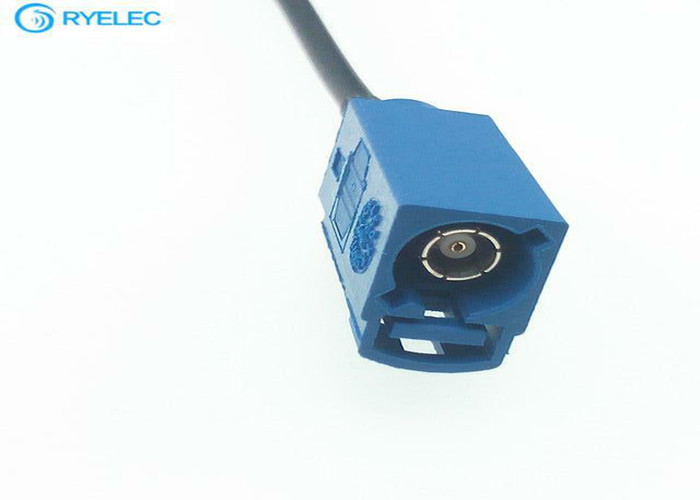 Fakra To SMA Precision Cable Assemblies , 50ohm GPS Cable Harness Assembly