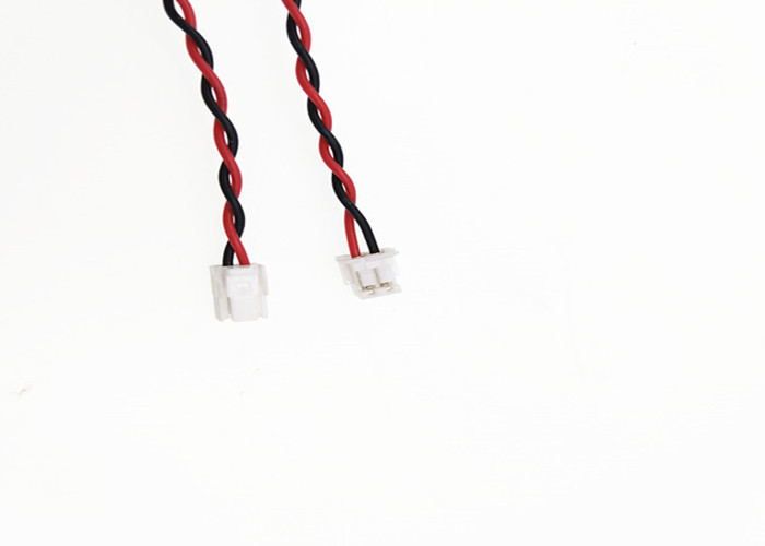 Red 28 Awg Custom Wire Harness 2 Pin Jst Zh 1.5mm Pitch Connector To 2 Pin Jst Gh 1.25mm Pitch