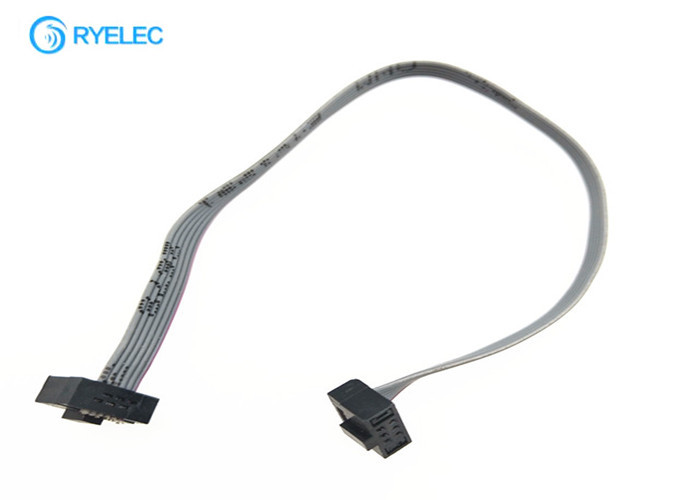6 Pin Female Flat Ribbon Cable Assembly 100mm FC / IDC Socket ...