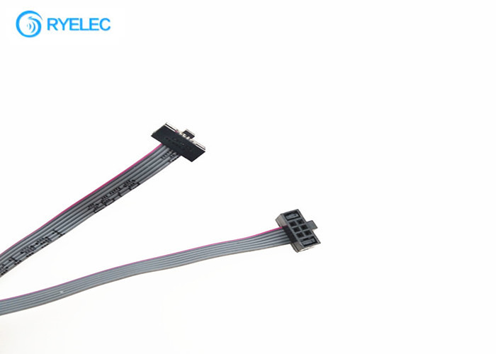 6 Pin Female Flat Ribbon Cable Assembly 100mm FC / IDC Socket ...