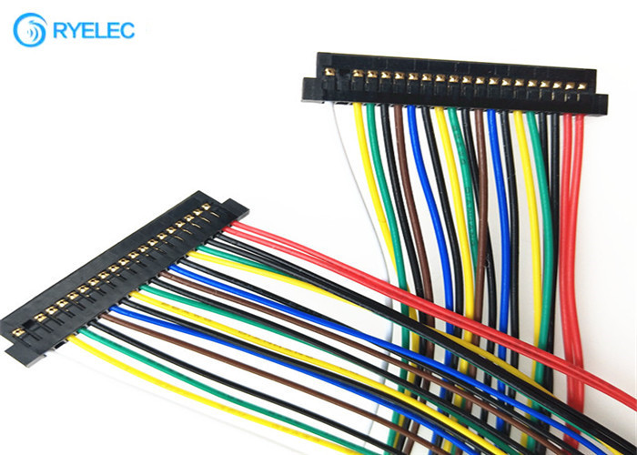 30 Awg 26 Awg Wire Harness JAE FIS 20 Pin 1.25mm Connector To Fi S20s