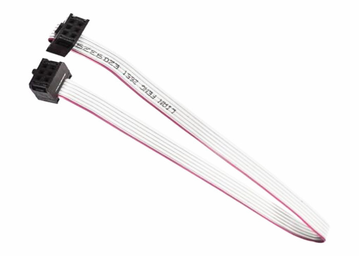 2x3p 6- Conductor Flat Ribbon Cable Assembly With Strain Relief Female ...