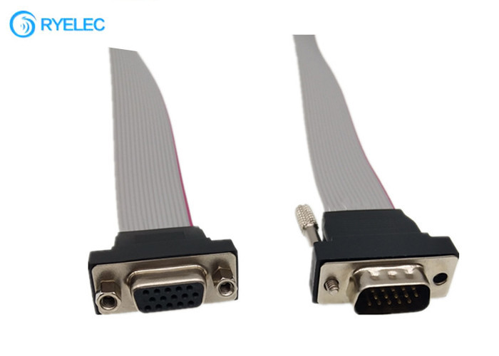Mini Male To Female Ribbon Cable Connectors , 15 Pin Electronic ...