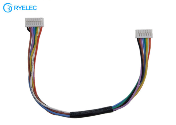 Custom 1.25mm Pitch 8 Pin JST-GH / GHR-08V Connectors With Silicon 3239 30AWG Rubber Wire Cable