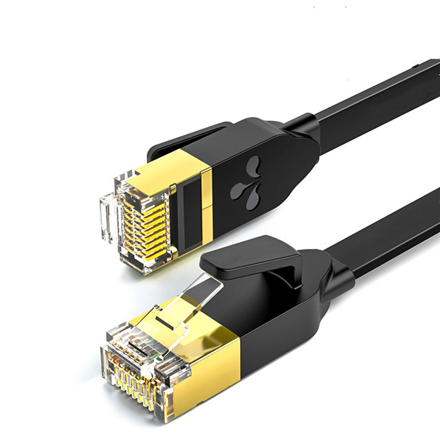 3m Flat Network Cable 10 Gigabit Cat7 Pure Copper Broadband Network ...