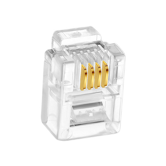 Ethernet Connections 6 Pin Telephone 6p4c 6p6c Rj11 Network Patch Cord