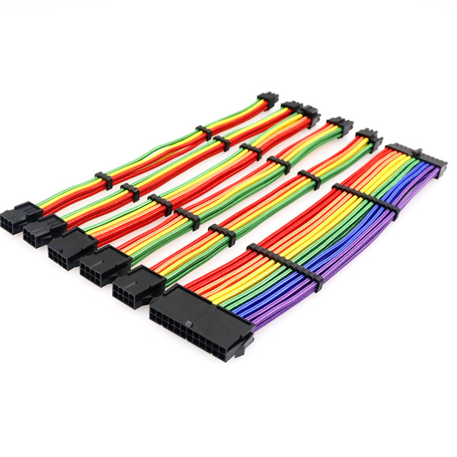 Motherboard ATX 24pin EPS 12v 8pin PCIE GPU Minig Power Cable