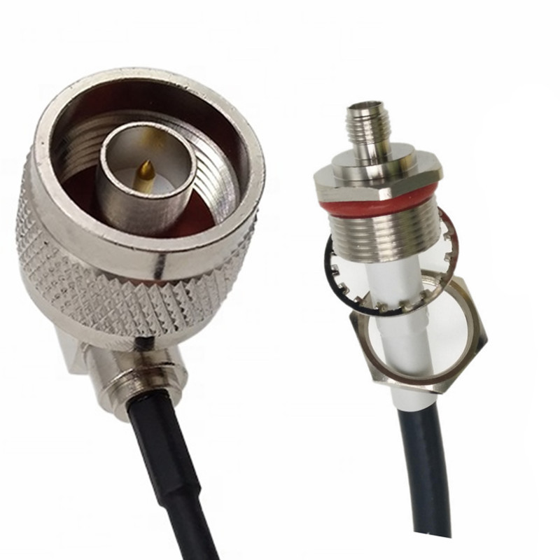 Male To IP67 Pigtail Cable Assemblies Waterproof RF Cable SMA With Rear ...