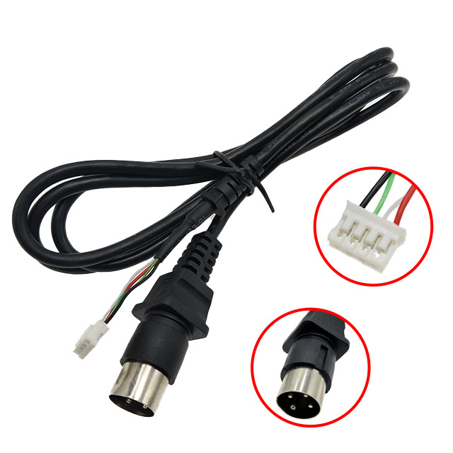 Waterproof Big Din 4Pin S-Video Male Connector To JST PHR-4 Extension ...