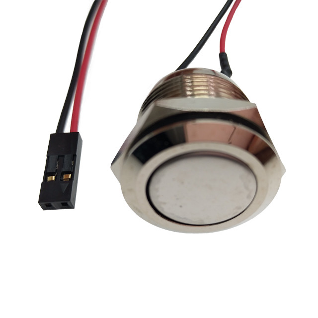 Throw Momentary Push Button Switch IP65 19.2mm Panel Mount 2Pin Dupont ...