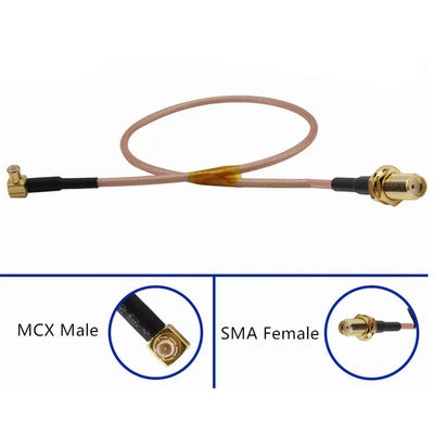 SMB Male To SMB Female Rf Interface Cable Assembly Right Angle ...
